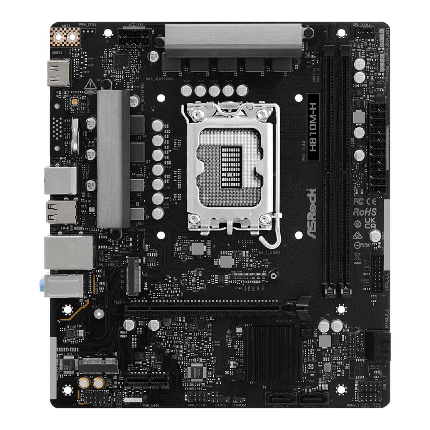 ASRock H810M-H Intel LGA1851 Micro ATX Motherboard - computershack.co.za